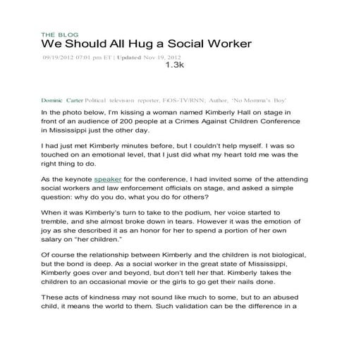 Dominic Carter at St. Joseph's Parenting Center | DOCX