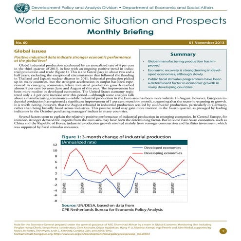 Monthly Briefing on the World Economic Situation and Prospects (WESP ...