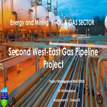 West east gas pipeline project ok | PDF
