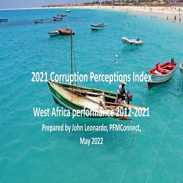 2021 Corruption Perceptions Index West Africa performance 2012 2021 | PPT
