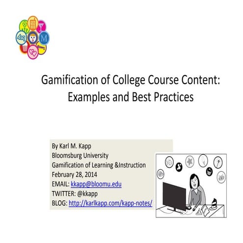 Games and Gamification of College Course Content: Examples and Best ...