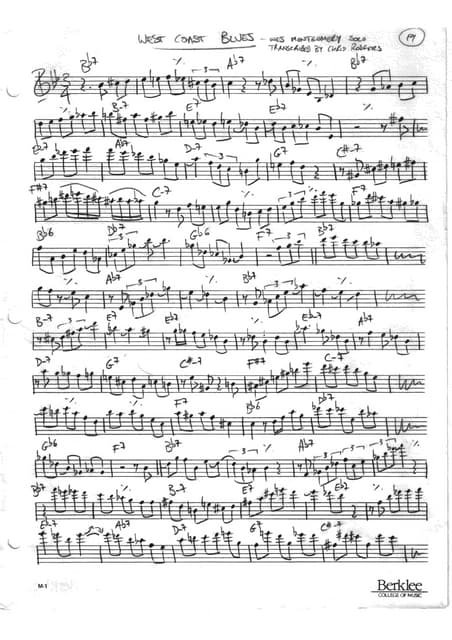 In your own sweet way - Wes solo | PDF