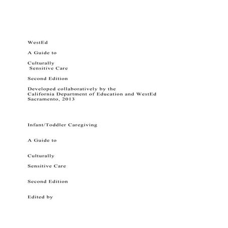 WestEd A Guide to Culturally Sensitive Care Seco.docx