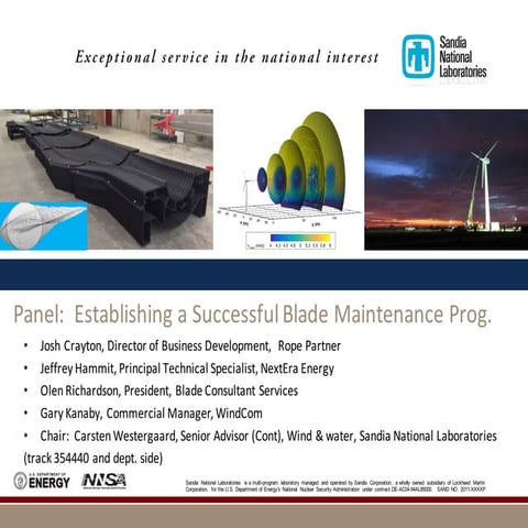 Panel: Establishing a Successful Blade Maintenance Program | PDF ...