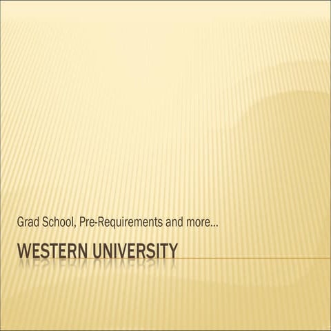 Western University | PPT