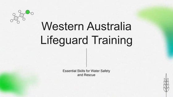 Pool Lifeguard Training Course Perth.pptx
