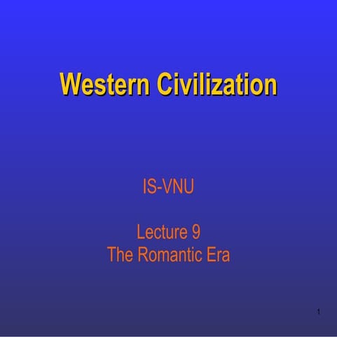 Western Civilization Lecture 9 | PPT