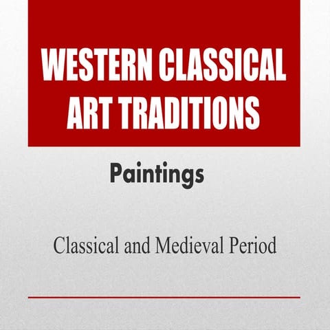 Western classical art traditions (greek rome) | PPTX