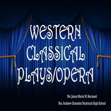 Western classical plays and operas | PDF