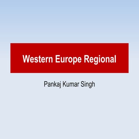Western europe regional | PPT