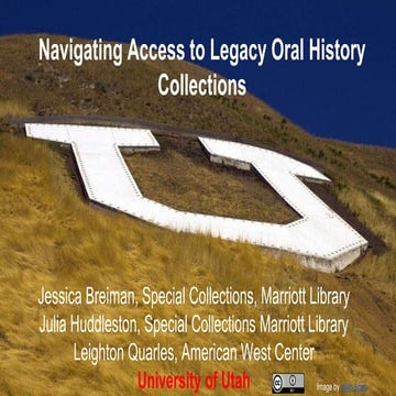 Navigating Access to Legacy Oral History Collections | PPT