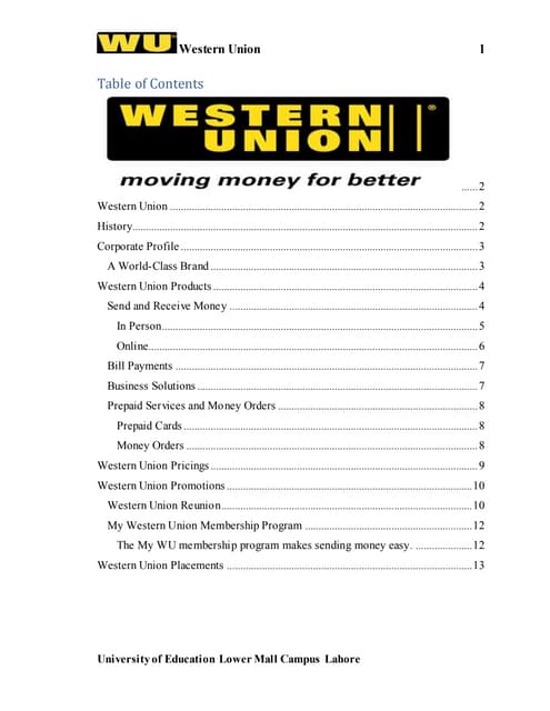 Western Union | PPT