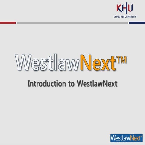 WestlawNext 2015 | PPTX