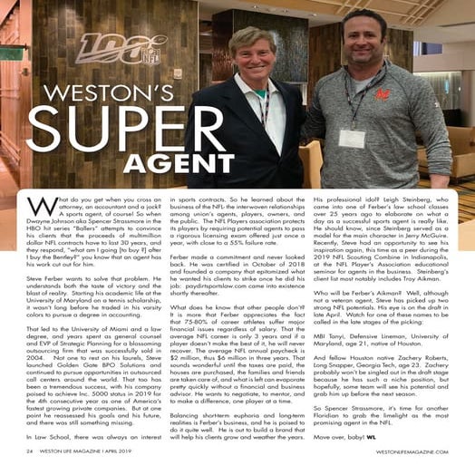 Weston's Super Agent, Stephen Ferber - April 2019.pdf