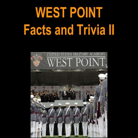 West Point Facts and Trivia II | PPT
