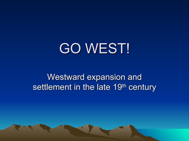 Westward Expansion | PPTX