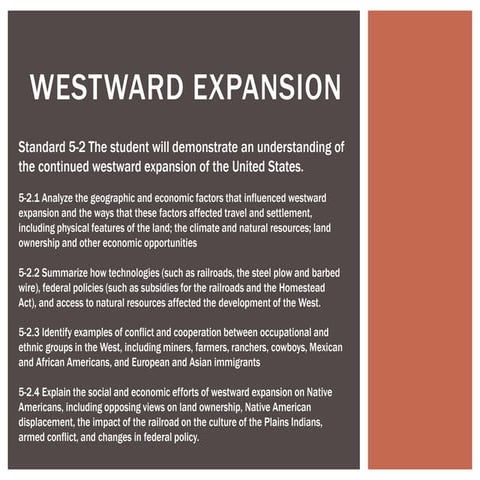 Westward expansion | PPT