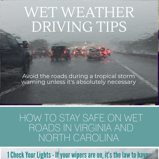 Virginia Wet Weather Driving Tips | PDF