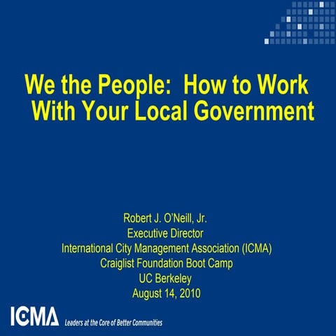 We the people how to work with your local govt | PPT