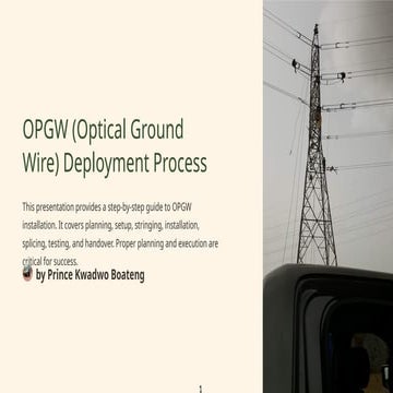 OPGW Splicing and SAT Procedure Weekly Training 2025.pdf