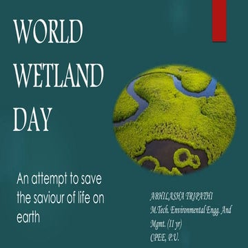 World wetlands day Presentation | PPTX