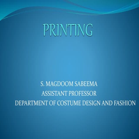 Printing | PPT