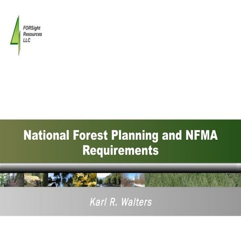 National Forest Planning and NFMA Requirements | PPT