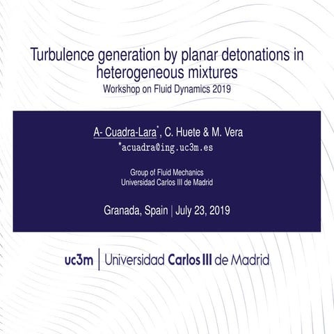 Slides Workshop on Fluid Dynamics 2019 | PDF | Chemistry | Science