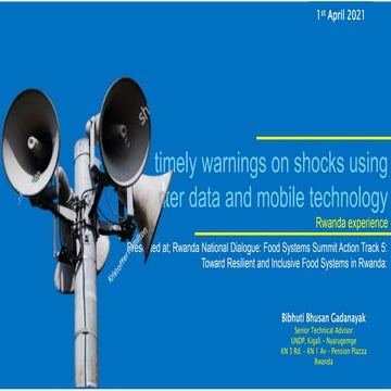 Timely warnings on shocks using better data and mobile technology | PPTX