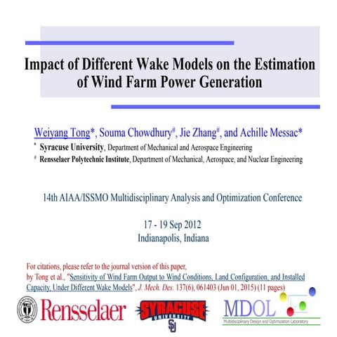 Impact of Different Wake Models on the Estimation of Wind Farm Power ...