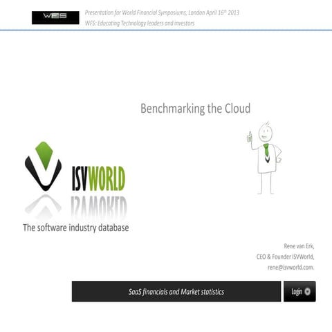 Benchmarking Saas Financials and Ratios | PPT