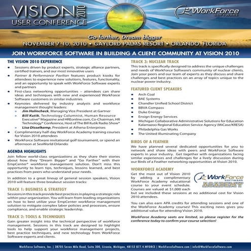 Vision 2010 Brochure | PDF