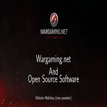 Wargaming.net и Open Source | PDF