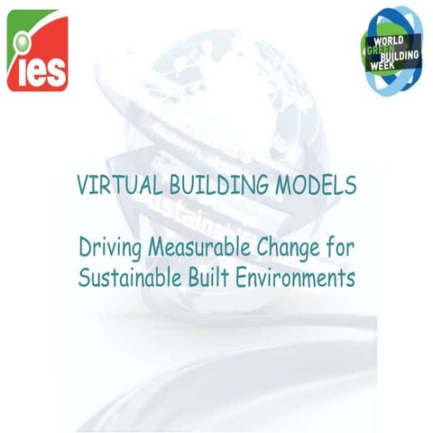 IES World Green Building Week Faculty Event | PPT