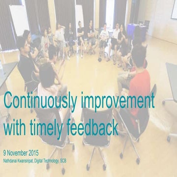 The value of timely feedback | PPTX