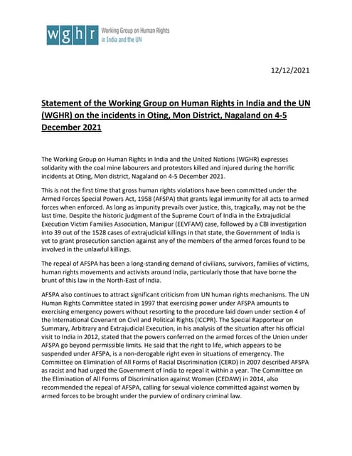 Armed forces special powers act | DOCX