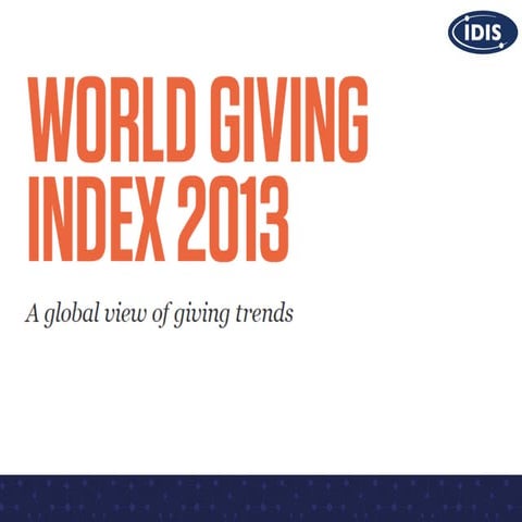 World Giving Index - 2013 | PDF