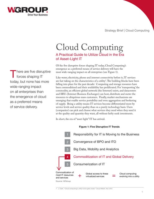 Cloud Computing – The Best Form of IT Delivery | PDF