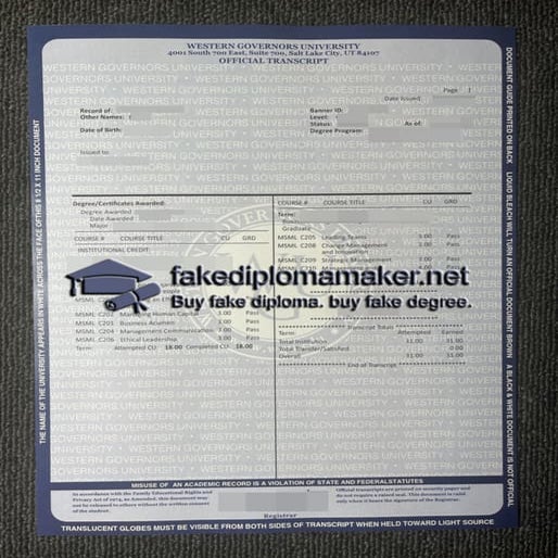 WGU transcript, Western Governors University academic transcript | PDF