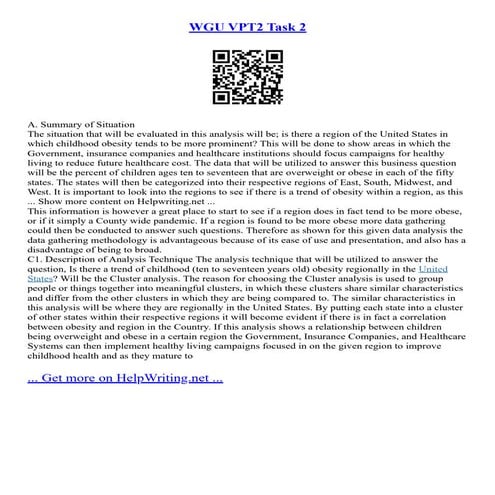 WGU VPT2 Task 2 | PDF