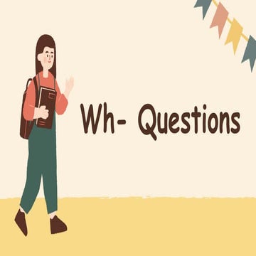_Wh- Questions Classroom Presentation in Yellow and Beige Handdrawn ...
