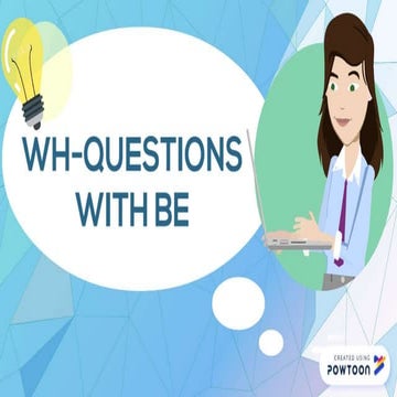 Wh questions with be (1) | PPT