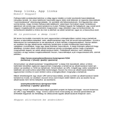 Applink / deeplink | PDF