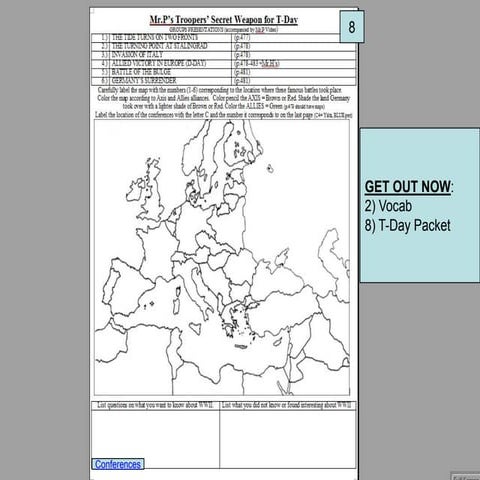 WWII 8 T Day Packet | PPT