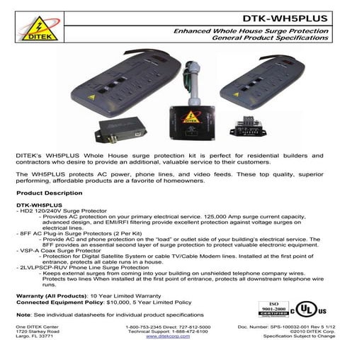 Ditek MRJTLC Data Sheet | PDF