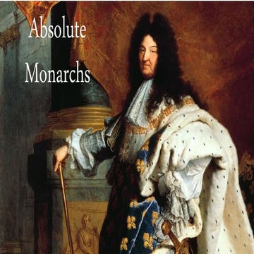Graphic organizer absolute monarch | PPT