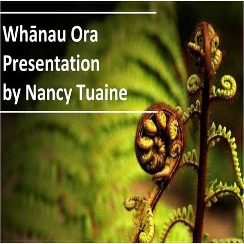 Whanau ora presentation | PPT