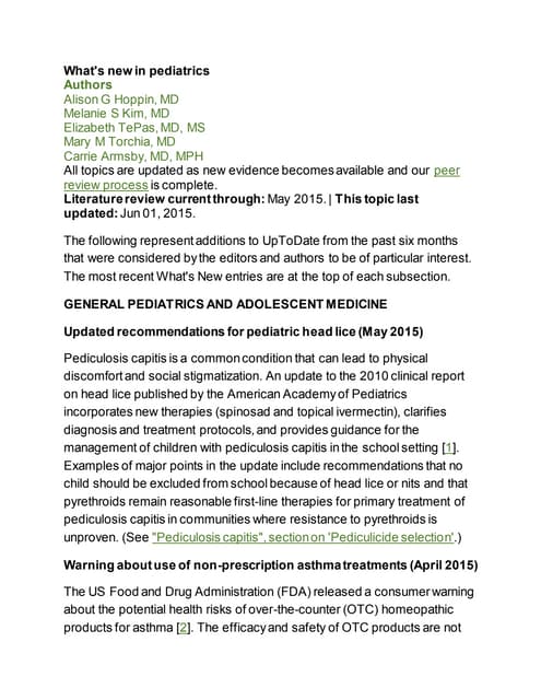 IAP Growth Monitoring Guidelines for Children from Birth to 18 Years | PDF
