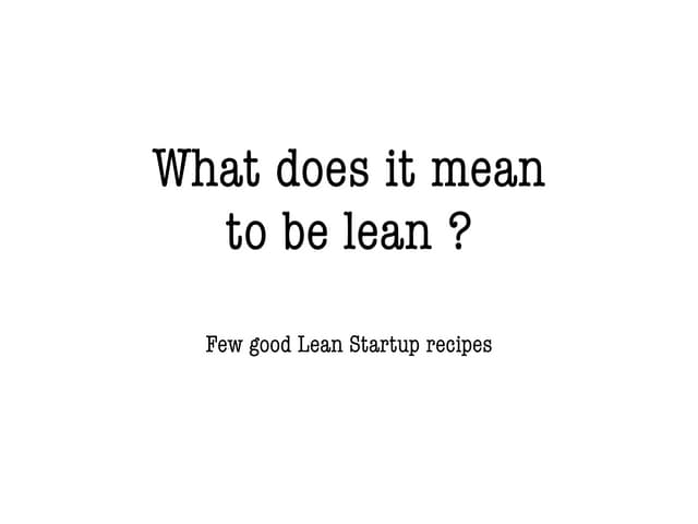 Lean Software Development