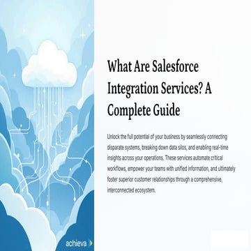 What Are Salesforce Integration Services? A Complete Guide | PDF